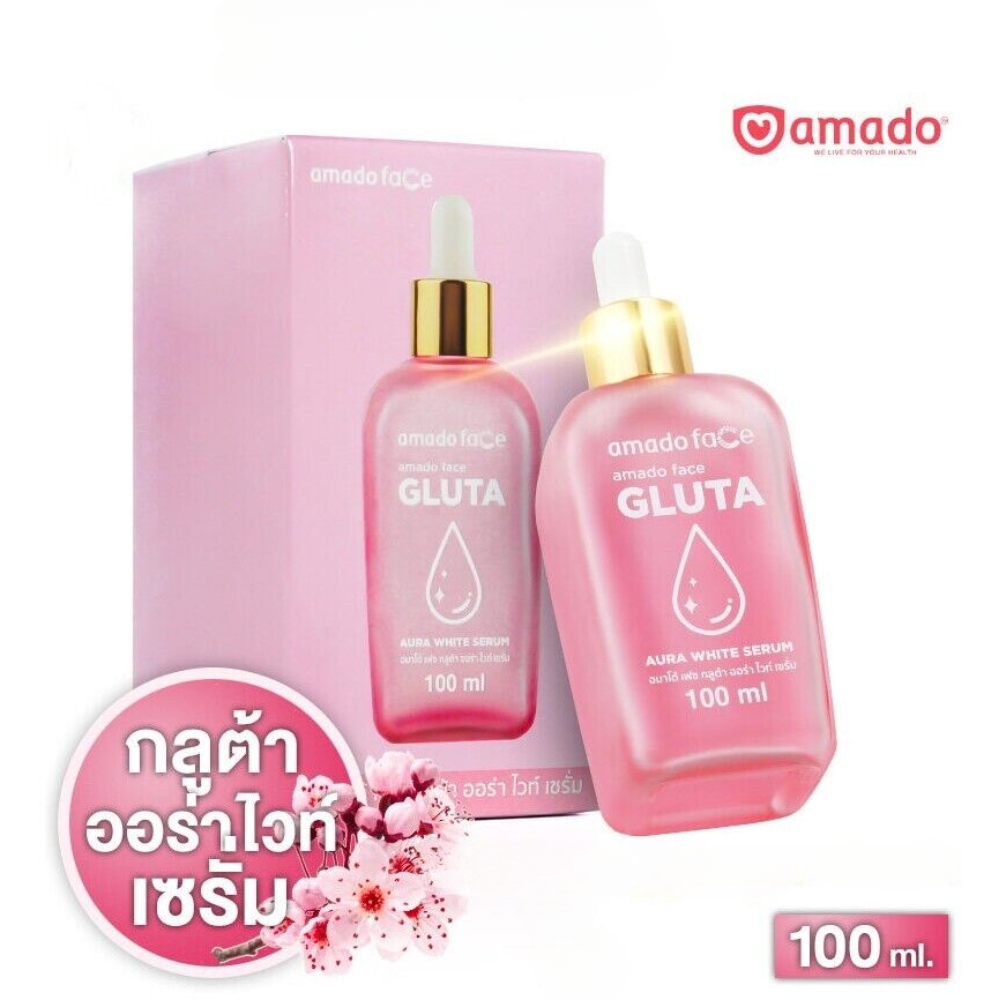 Amado Face Gluta Aura White Serum - Thaimegastore
