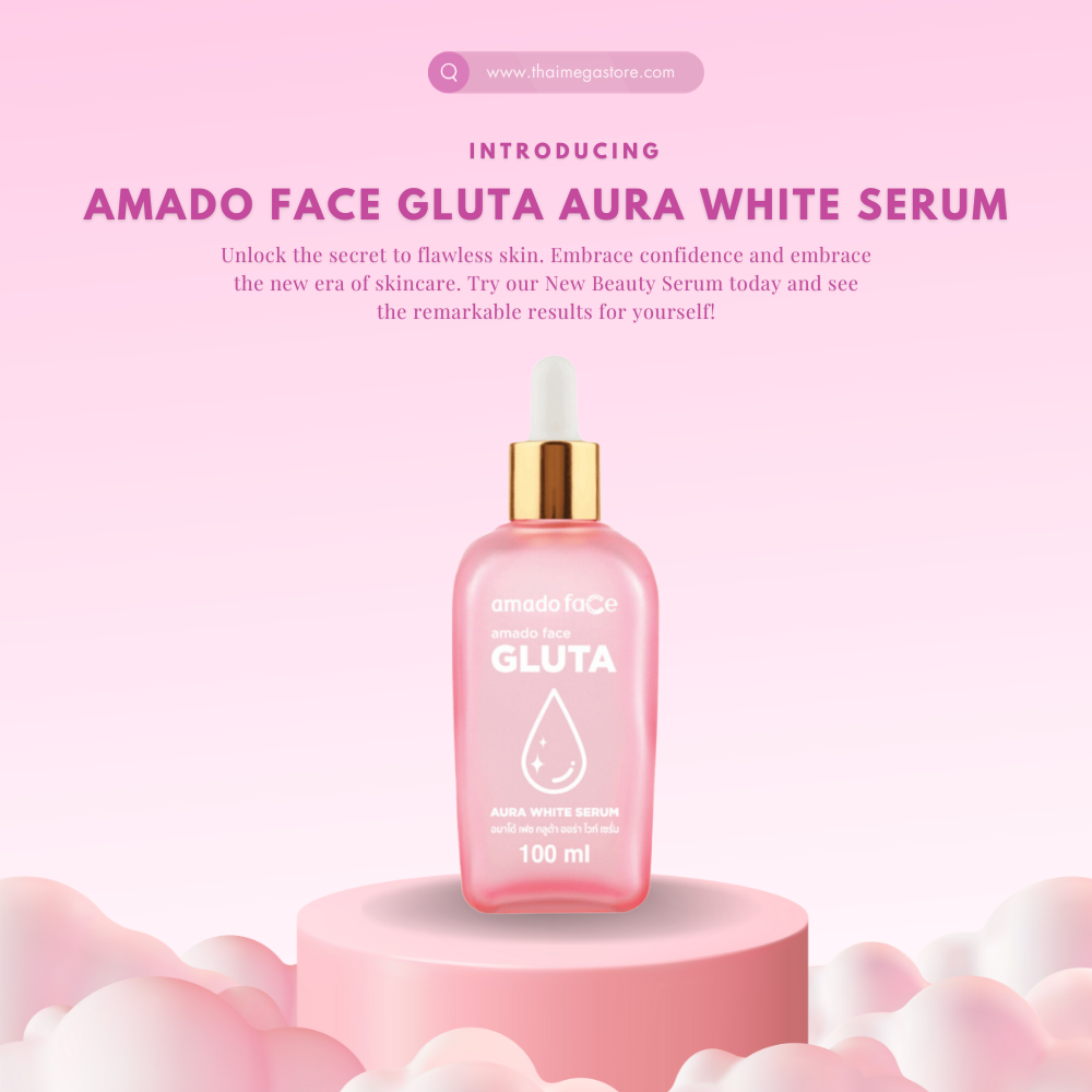 Amado Face Gluta Aura White Serum - Thaimegastore