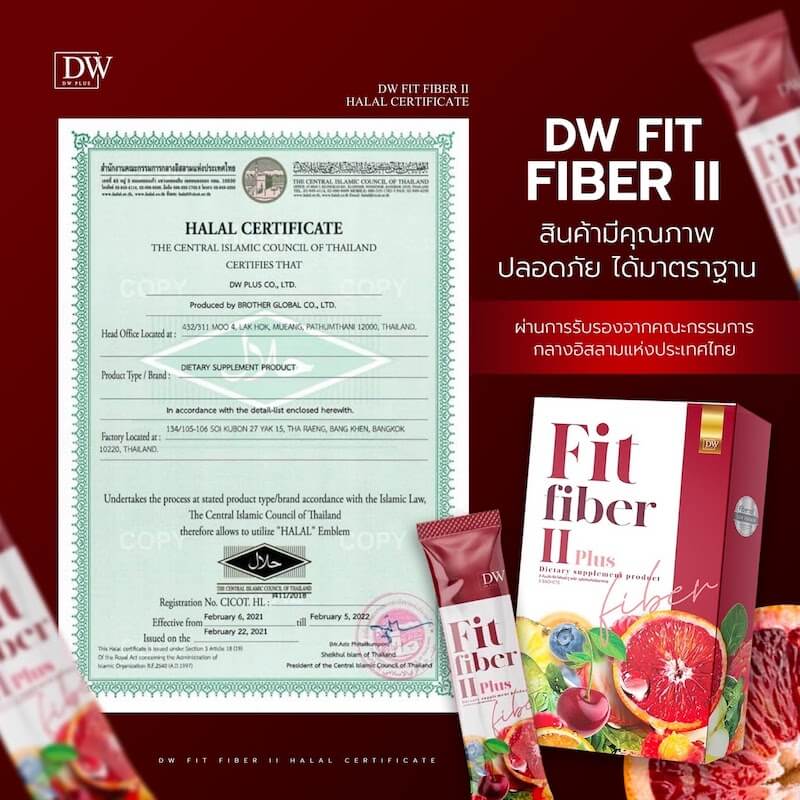 DW Fit Fiber II Plus - Thaimegastore