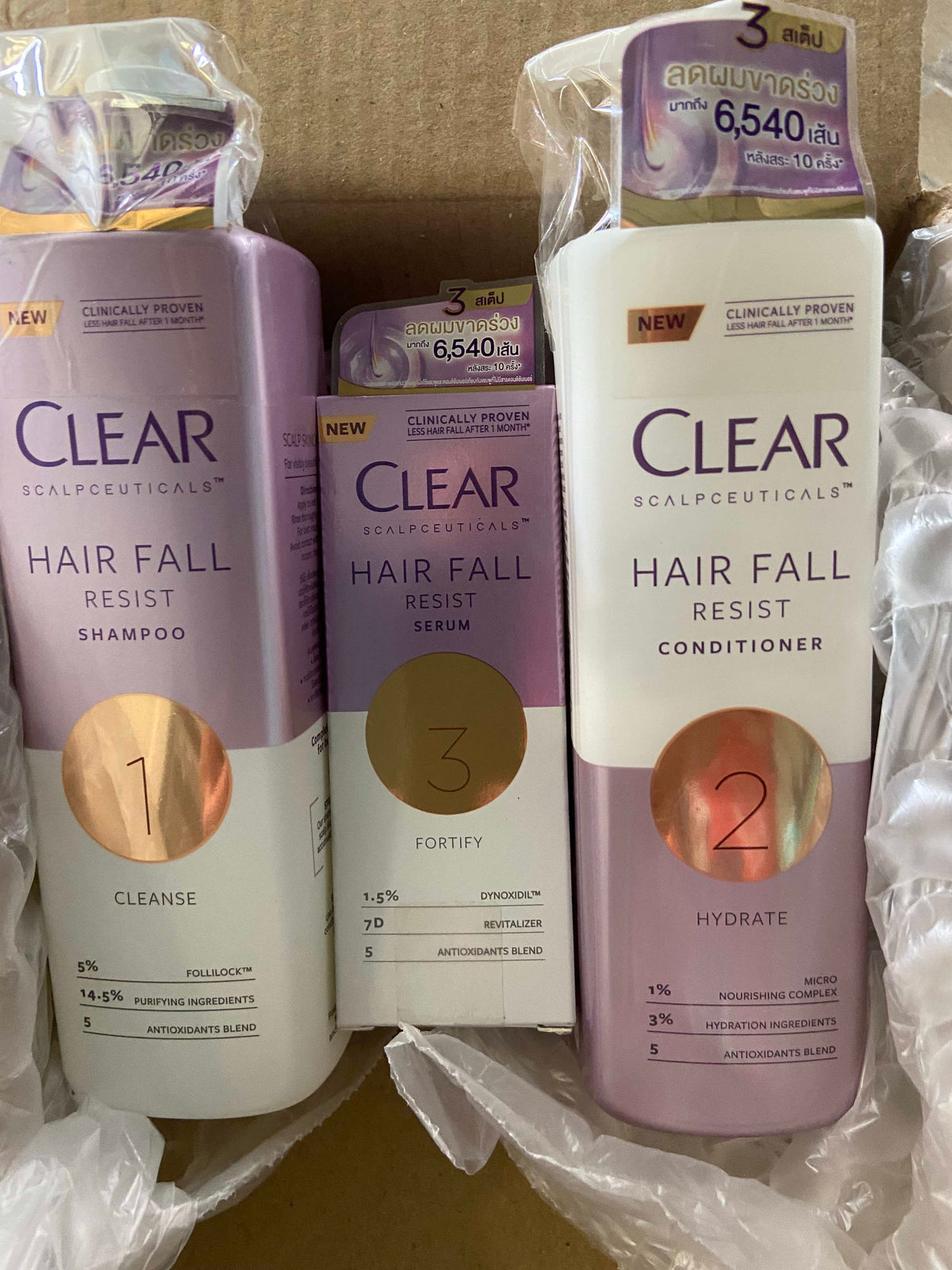 Clear Scalpceuticals Hair Fall Resist Set - Thaimegastore