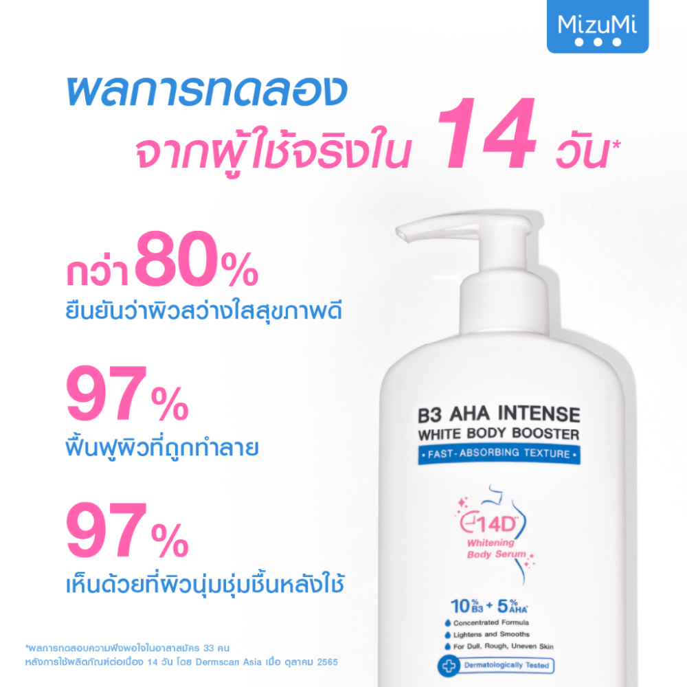 MizuMi B3 AHA White Body Serum Booster - Thaimegastore