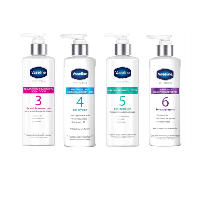 Vaseline Pro Derma AHA Smoothing Body Lotion - Thaimegastore