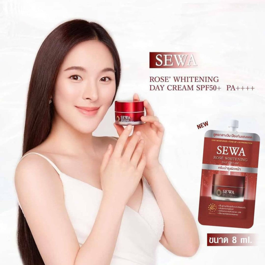Sewa Rose Whitening Day Cream SPF 50+ PA++++ - Thaimegastore