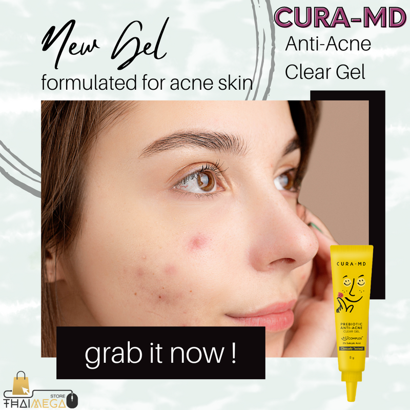 CURA-MD Prebiotic Anti-Acne Clear Gel - Thaimegastore