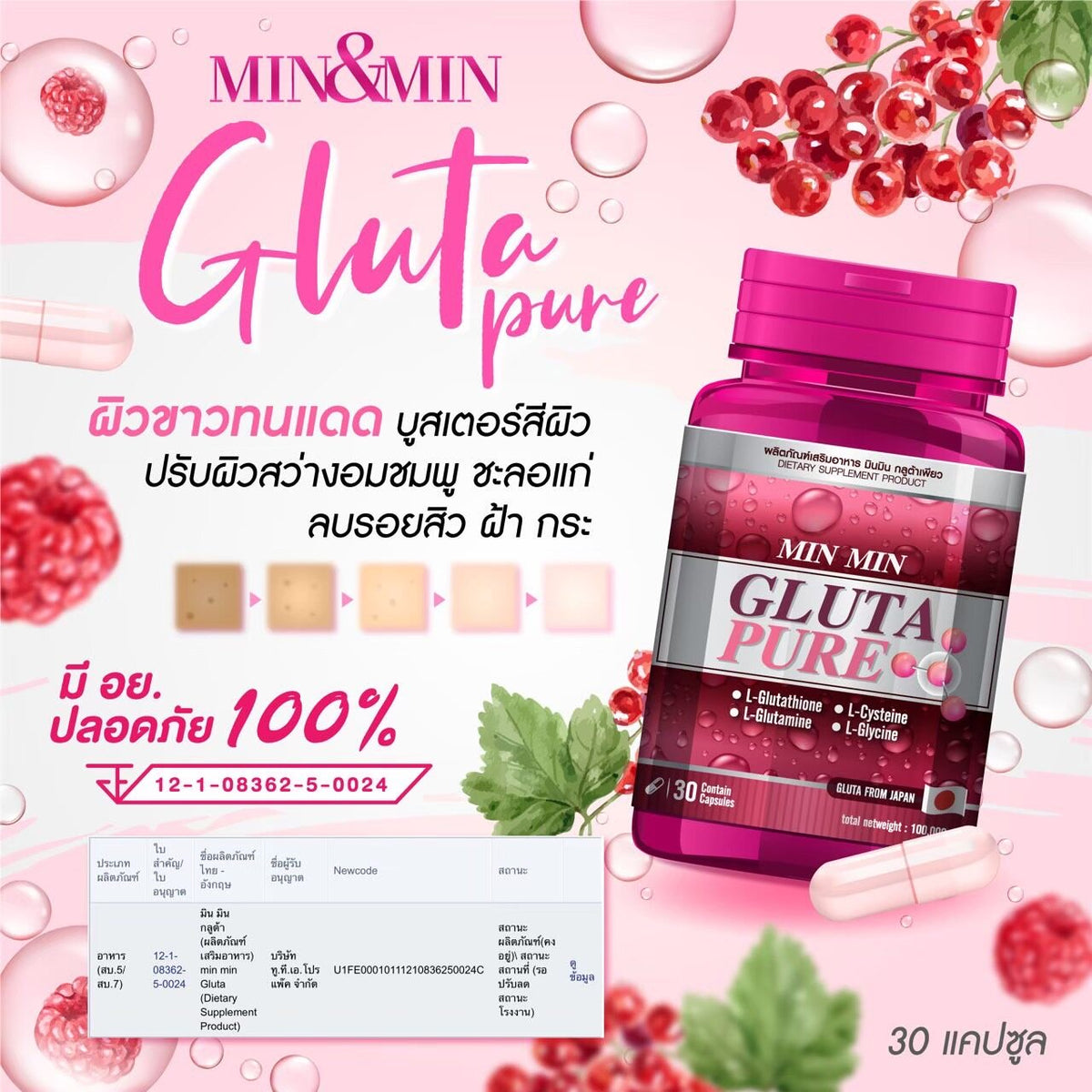 Min&Min Gluta Pure - Thaimegastore